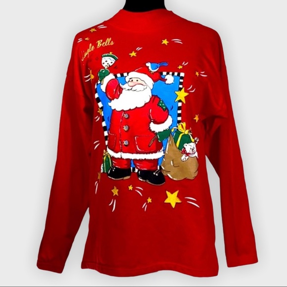 Holiday Time | Sweaters | Vintage Festive Christmas Sweater Womens Size ...